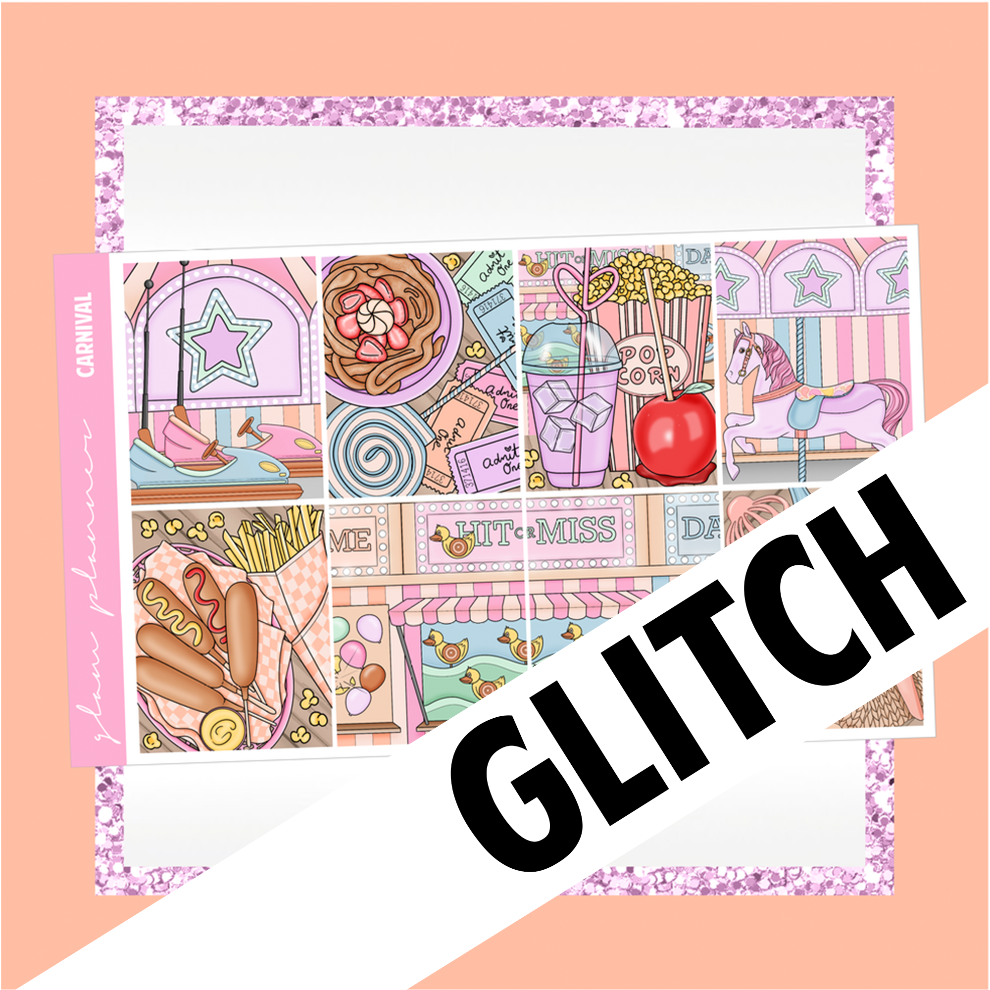 GLITCH Carnival Kit – Glam Planner