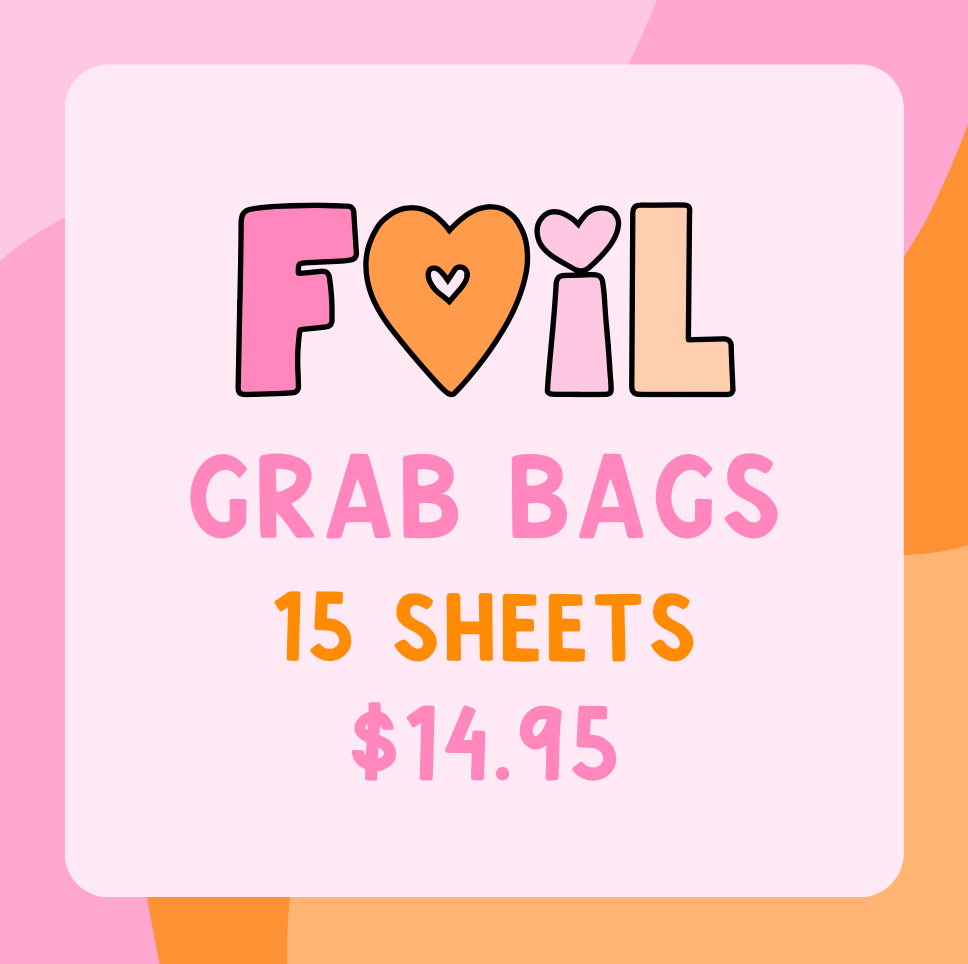 Foil Grab Bag | 15 sheets! – Glam Planner