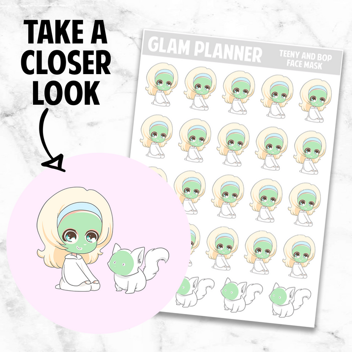 Teeny and Bop: Face Mask – Glam Planner